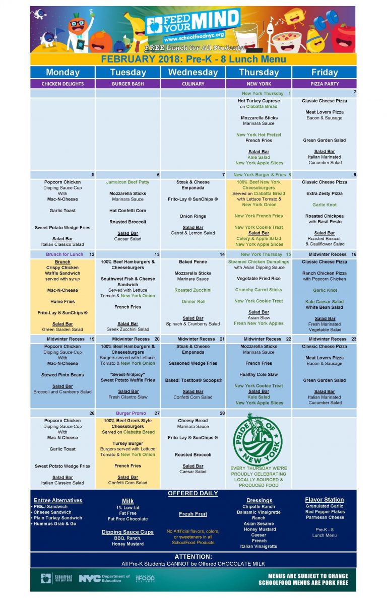 Halal and Kosher School Lunch Pilot Proposal - Office of the New York ...