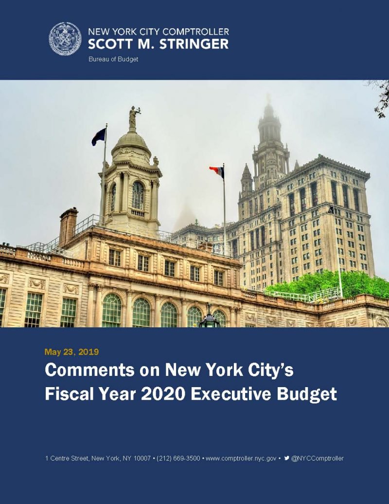 Comments on New York City’s Fiscal Year 2020 Executive Budget - Office ...