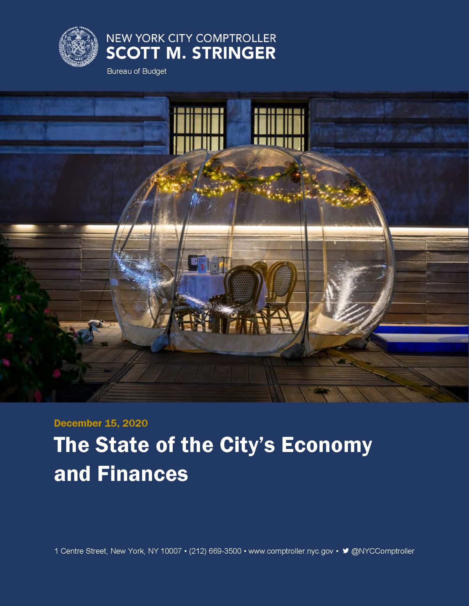 Annual State of the City’s Economy and Finances : Office of the New ...