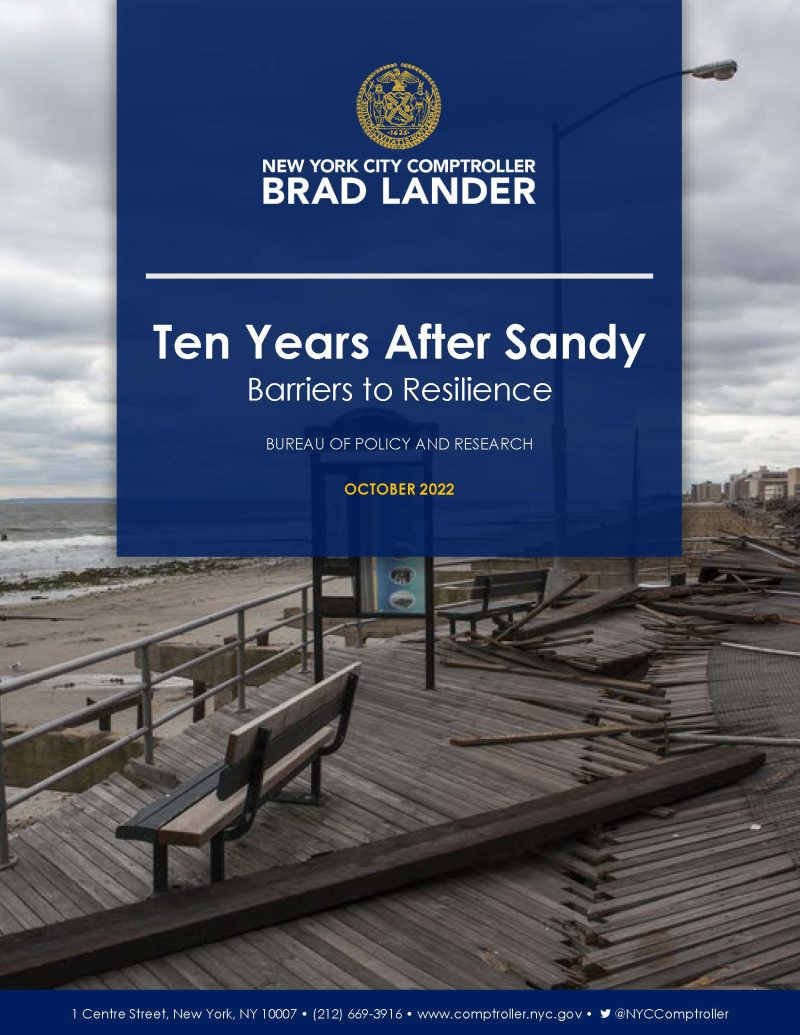 Ten Years After Sandy - Office of the New York City Comptroller Mark Levine