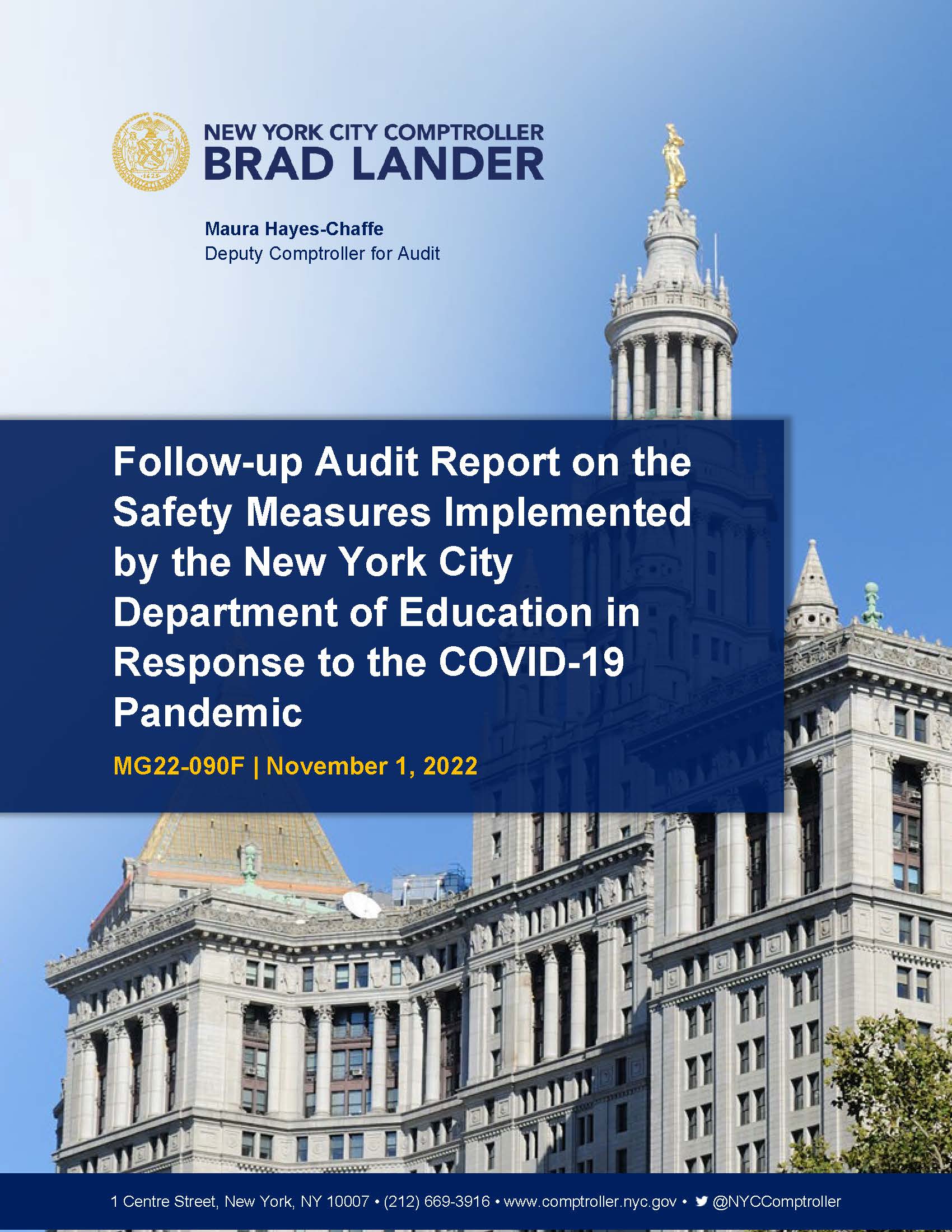 Follow-up Audit Report on the Safety Measures Implemented by the New ...