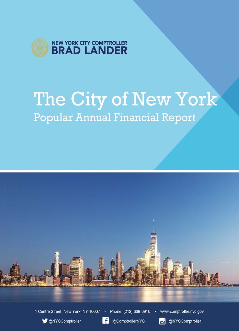 Popular Annual Financial Report (PAFR) :Office of the New York City ...