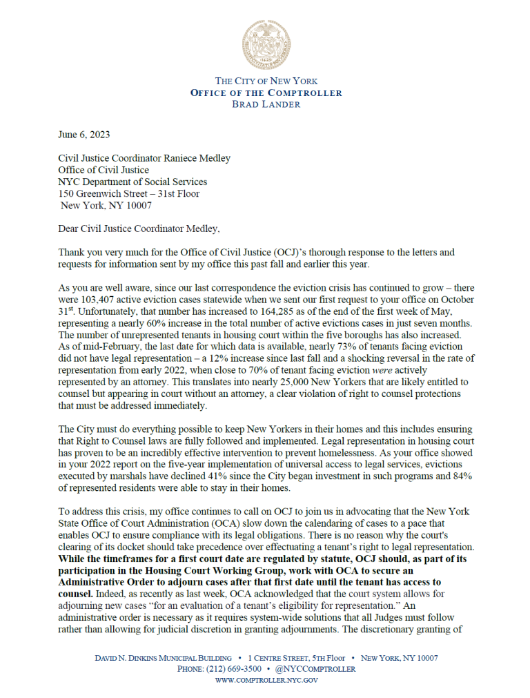 Reports : Office of the New York City Comptroller Brad Lander