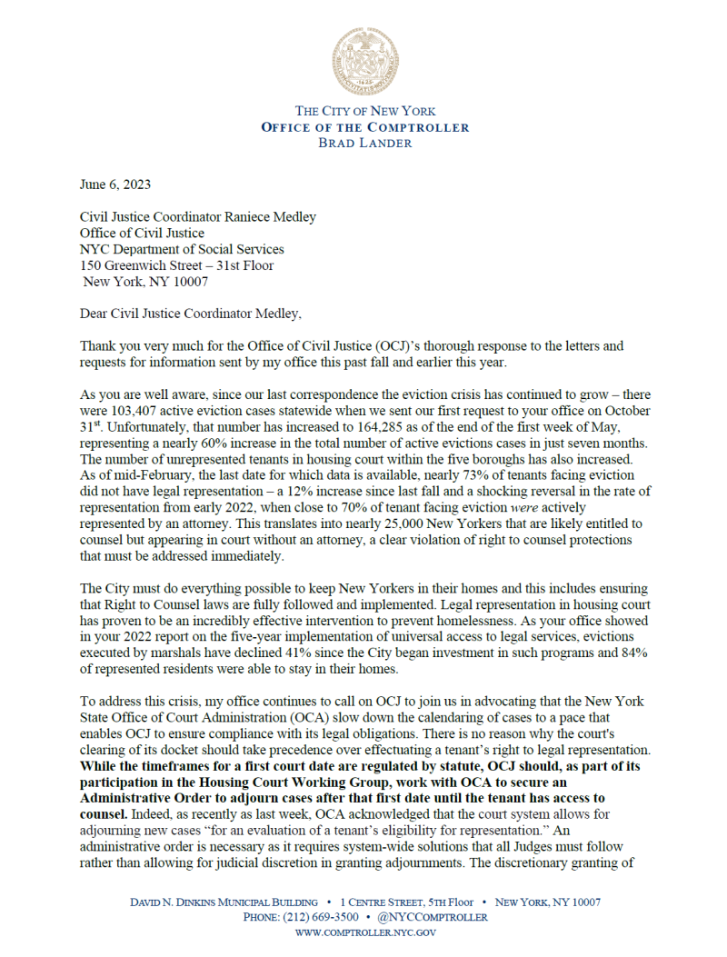 Reports : Office of the New York City Comptroller Brad Lander