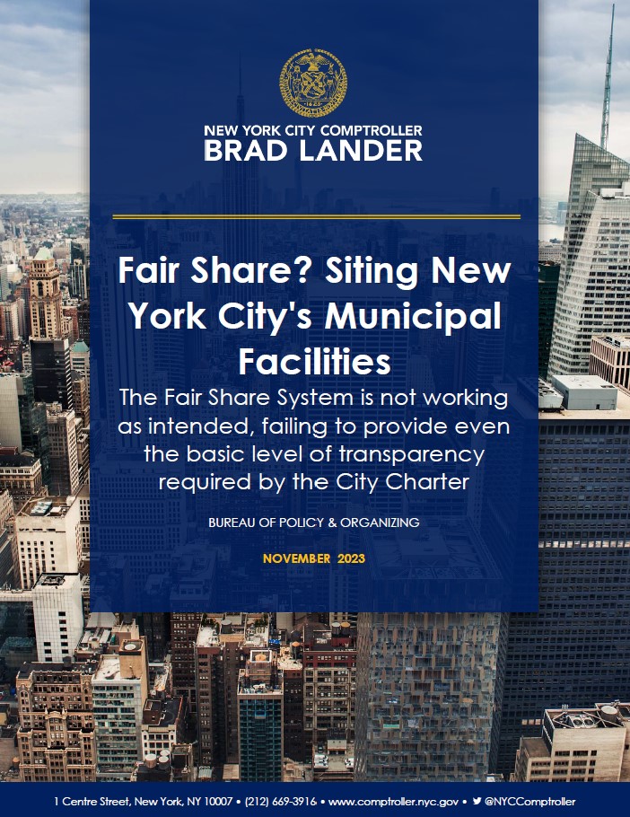 Fair Share? Siting New York City’s Municipal Facilities - Office of the ...