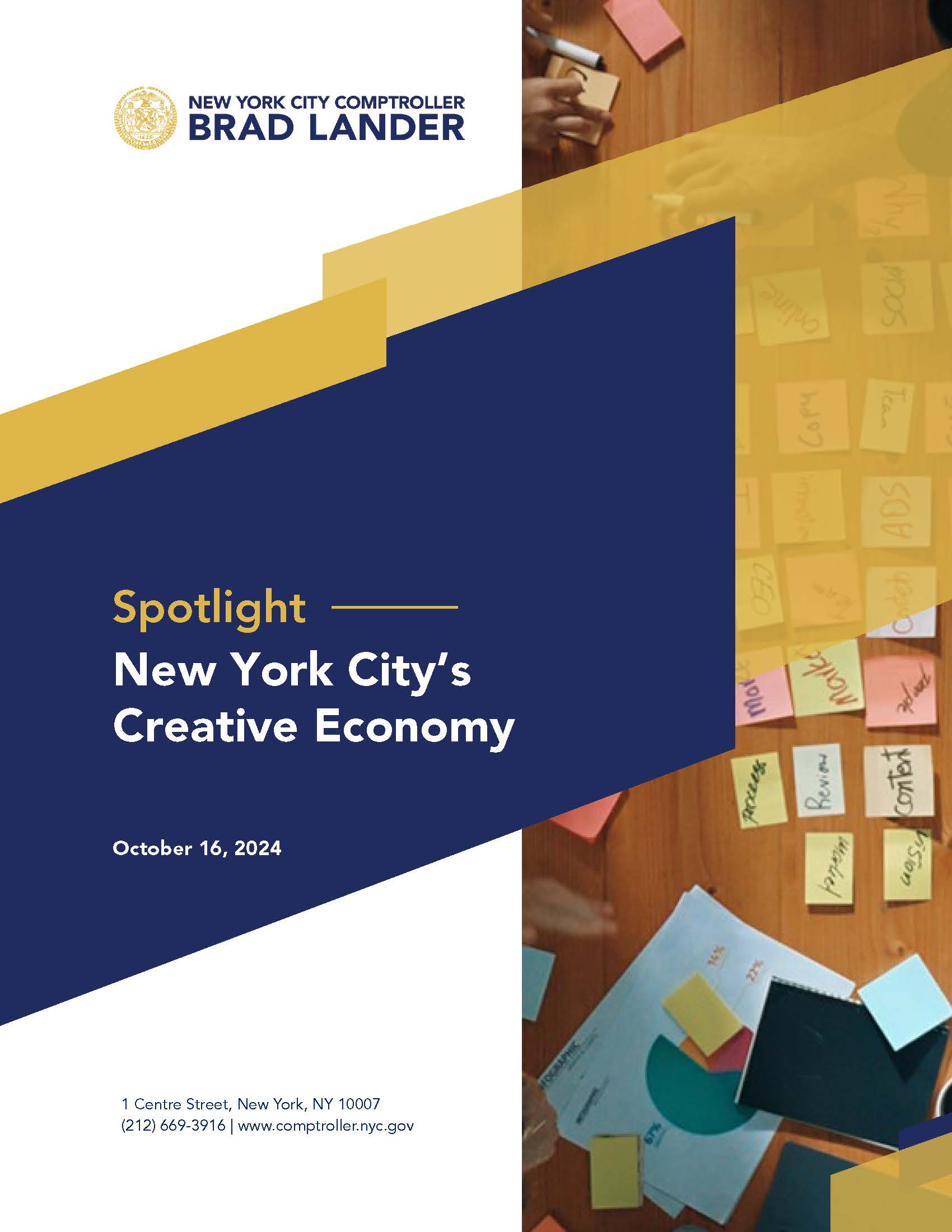 Spotlight: New York City’s Creative Economy - Office of the New York ...