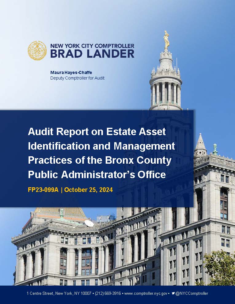 Audit Report on Estate Asset Identification and Management Practices of ...