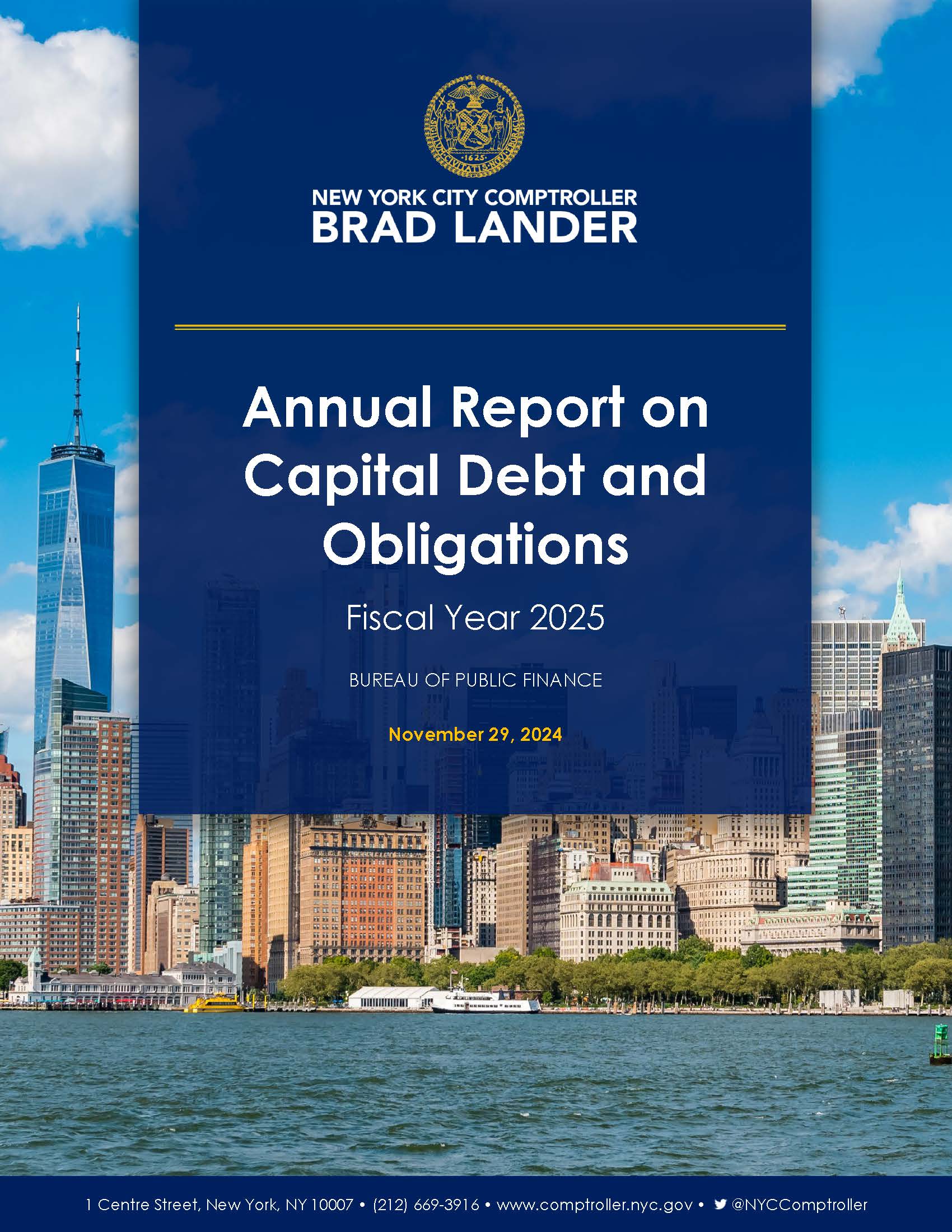 Annual Report on Capital Debt and Obligations, Fiscal Year 2025 ...