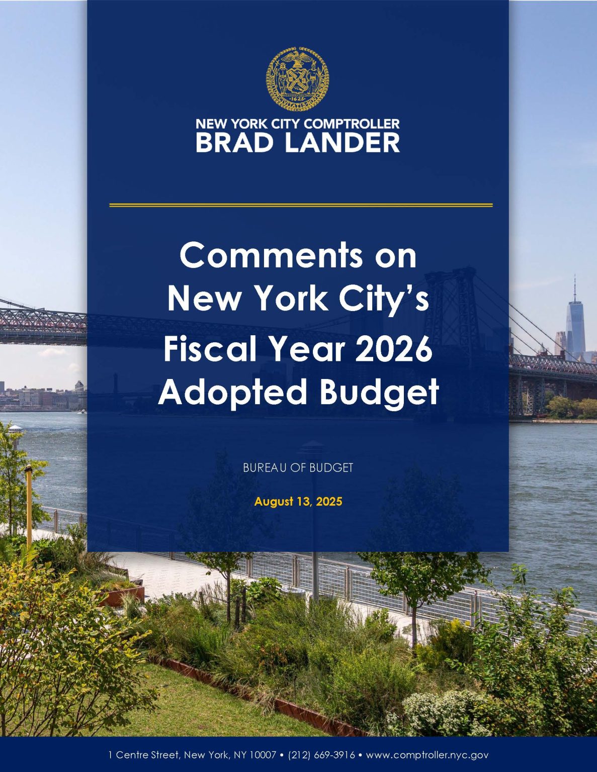 Comments on New York City’s Fiscal Year 2026 Adopted Budget - Office of ...