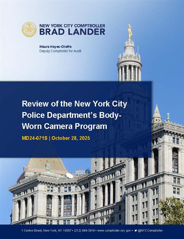 Review of the New York City Police Department’s Body-Worn Camera ...