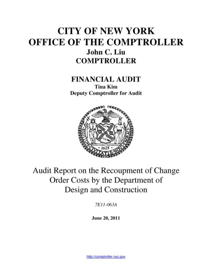 Audit Report on the Recoupment of Change Order Costs by the Department ...