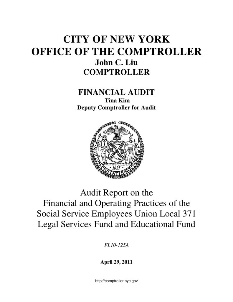 Audit Report on the Financial and Operating Practices of the Social ...