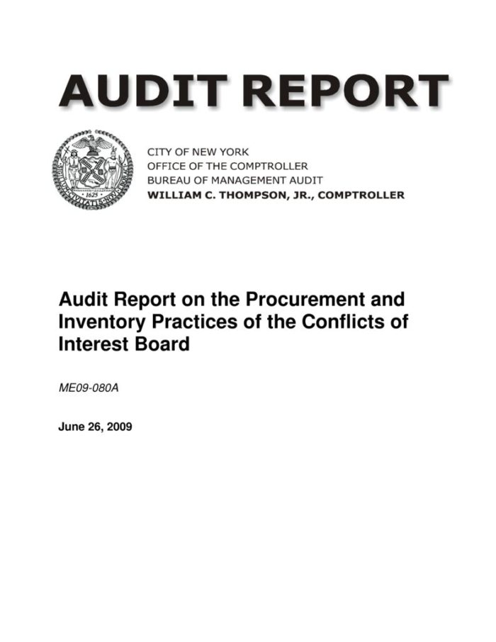 Audit Report on the Procurement and Inventory Practices of the ...