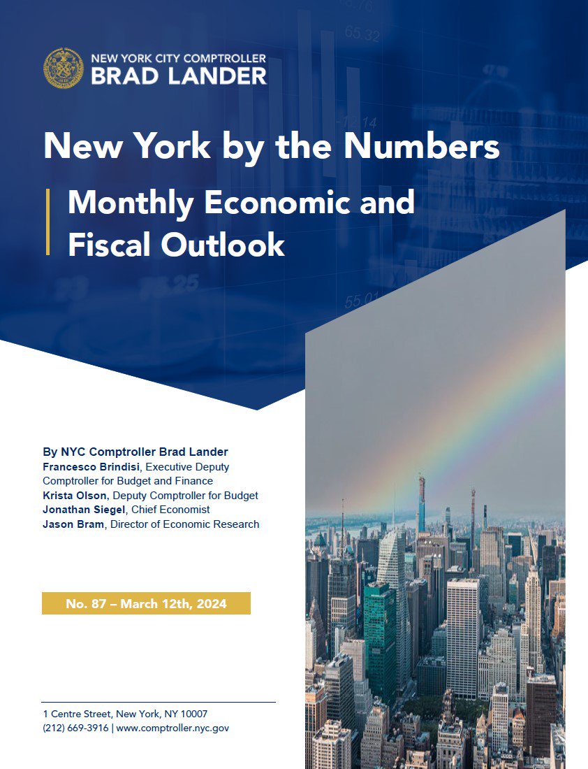 New York by the Numbers Monthly Economic and Fiscal Outlook No. 87 ...