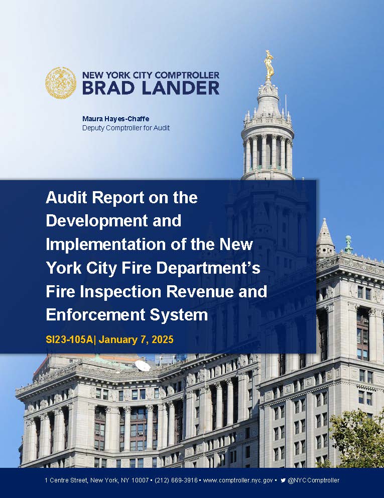 Audit Report on the Development and Implementation of the New York City ...