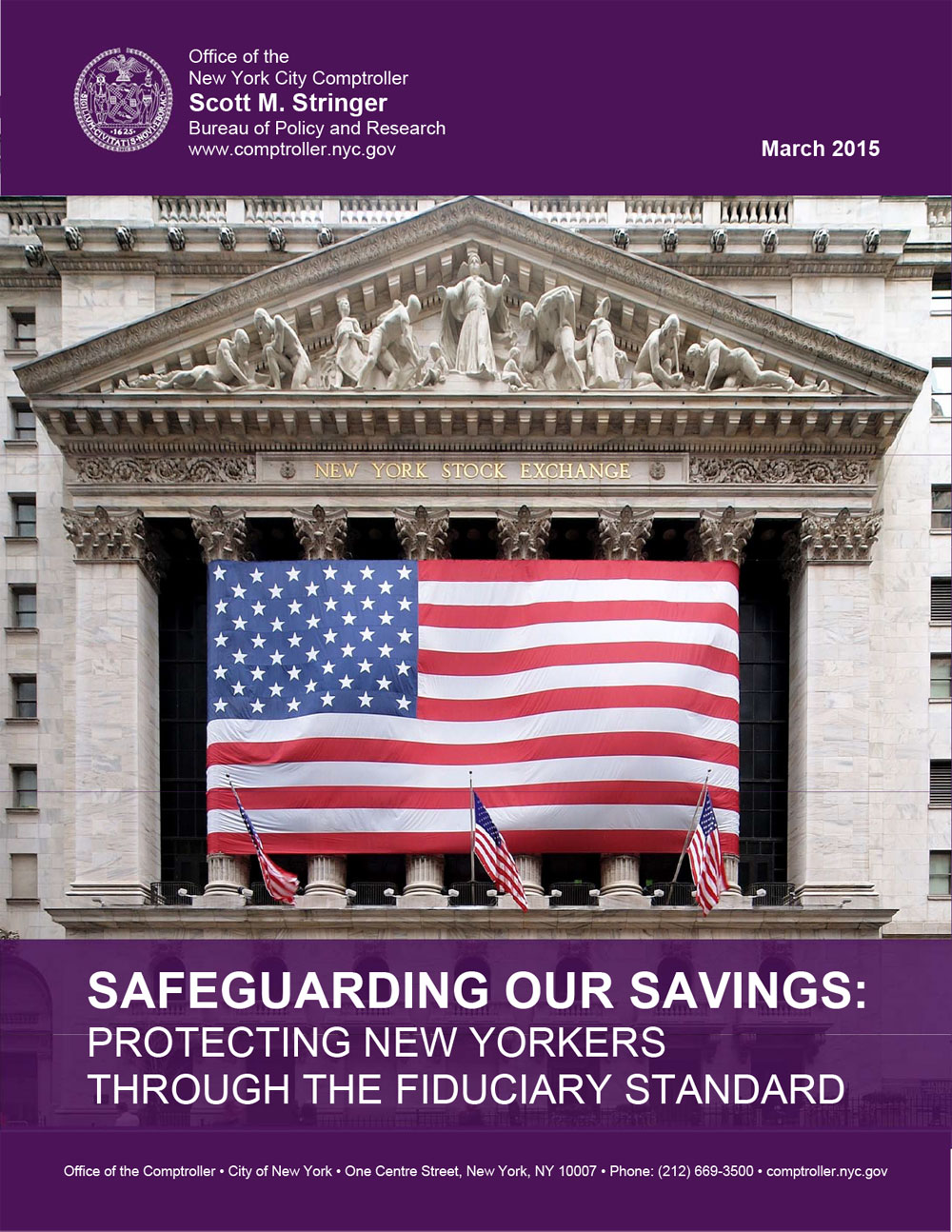 Safeguarding Our Savings - Office of the New York City Comptroller Brad ...