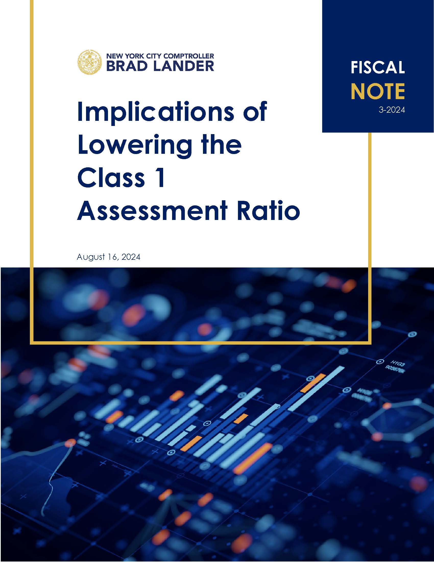 Fiscal Note: Implications of Lowering the Class 1 Assessment Ratio ...